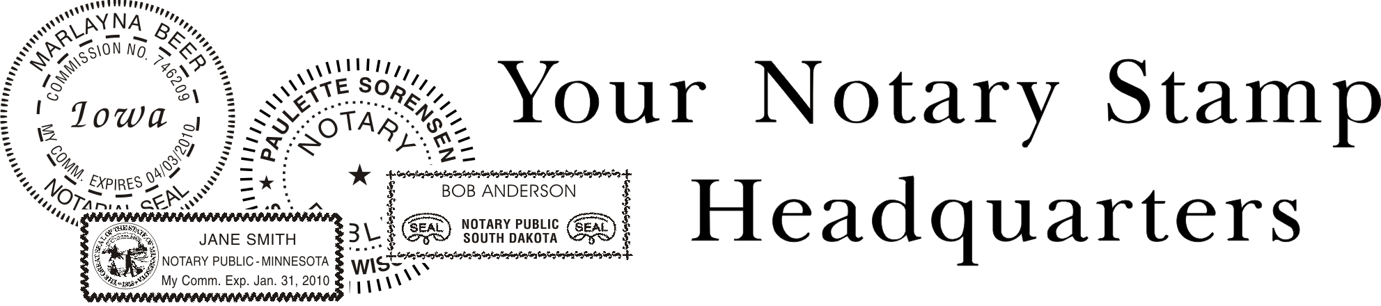 Notary Seal Stamp and Supplies - All States